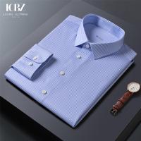 China Custom Embroidered Men's No Iron White Cotton Long Sleeve Business Shirt S-10XL for sale