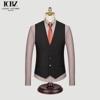 China Custom Black Suit Vest for Men Business Formal Wedding Groom Best Man Sizes S-10XL for sale