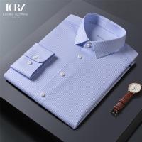 China Custom Embroidered Men's No Iron White Cotton Long Sleeve Business Shirt S-10XL for sale
