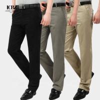 China Men's Cotton Polyester Cargo Pants 5 Size Options M to 3XL Black Dark Gray for sale