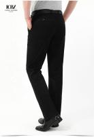 China Men's Cotton Polyester Cargo Pants 5 Size Options M to 3XL Black Dark Gray for sale