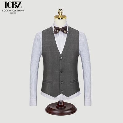 China Customized Men's Plaid Suit Vest Retro British Style Business Banquet Sizes S-10XL for sale