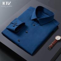 China Custom Logo Long Sleeve Cotton Casual Shirt for Men Business Button Down Sizes S to 10XL for sale