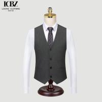 China Men's Formal Velour Suit Vest Set Korean Style Wedding Attire Sizes S-10XL for sale
