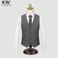 China Men's Formal Velour Suit Vest Set Korean Style Wedding Attire Sizes S-10XL for sale