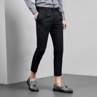 China Men's Business Suit Pants Plus Size 50 Lightweight Polyester Work Pants Custom Logo for sale