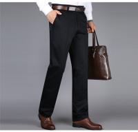 China Custom Fit Formal Pants for Men Plus Size Cotton Polyester Business Trousers 8XL for sale