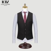 China Seamless Fusing Men's Suit Vest Slim Fit Korean Style Winter Workwear S-10XL Custom for sale