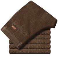 China Custom Logo 100% Cotton Corduroy Business Straight Pants for Men M-8XL for sale