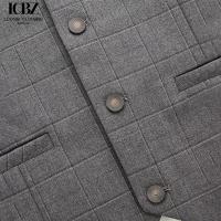 China Custom Slim Fit Men's Suit Vest Polyester Cotton Sizes S to 10XL for Wedding Groomsmen for sale