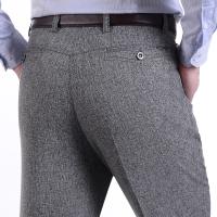 China Drawstring Closure Slim Fit Cotton Linen Plaid Chinos Pants for Men Sizes M to 8XL for sale
