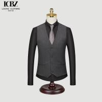 China Men's Business Casual Groom Dress Vest British Striped Pattern S-10XL Custom for sale