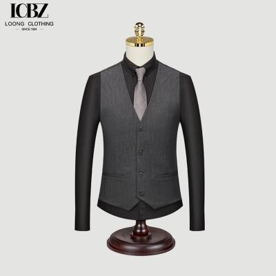 China Men's Business Casual Groom Dress Vest British Striped Pattern S-10XL Custom for sale