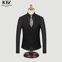 China Men's Business Casual Groom Dress Vest British Striped Pattern S-10XL Custom for sale