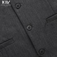 China Men's Business Casual Groom Dress Vest British Striped Pattern S-10XL Custom for sale