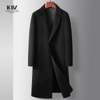 China Wool Jacket Coat for Men Single Breasted Business Turn Down Collar Long Sleeve Regular for sale