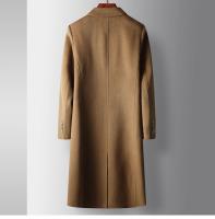 China Wool Jacket Coat for Men Single Breasted Business Turn Down Collar Long Sleeve Regular for sale