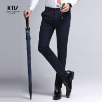 China Men's Cotton Polyester Cargo Pants Black Dark Gray 5 Size Casual Straight Trousers with Side Pockets for sale