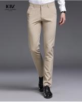 China Men's Cotton Polyester Cargo Pants Black Dark Gray 5 Size Casual Straight Trousers with Side Pockets for sale