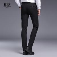 China Men's Cotton Polyester Cargo Pants Black Dark Gray 5 Size Casual Straight Trousers with Side Pockets for sale