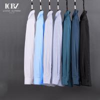 China 90% Goose Down Three-proof Fabric Solid Long Sleeve Dress Shirts for Men OEM S-10XL for sale