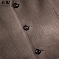 China Solid Pattern Men's Suit Vest for Work Handsome Groomsmen's Dress for sale