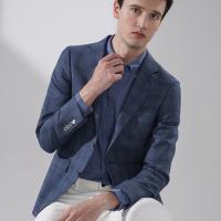China Men's 3 Piece Slim Fit Striped Suit Set Business Casual Coat Jacket Vest Trousers Custom Size for sale
