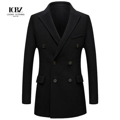 China LCBZ Custom Winter Over Jacket Men's Plus Size Parka Long Coat 50 MOQ Polyester Cotton for sale