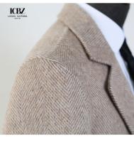 China Men's Long Jacket Coat Polyester Cotton Blend Winter Overcoat Custom Logo 50 Pcs MOQ for sale