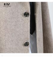 China Men's Long Jacket Coat Polyester Cotton Blend Winter Overcoat Custom Logo 50 Pcs MOQ for sale