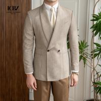 China Nonwoven Wool Cotton Slim Fit Business Formal Men Suit Jacket Blazer 180cm for sale