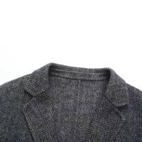 China Men's Woolen Trench Coat Winter Overcoat Polyester Cotton Blend 50 MOQ Custom Logo for sale