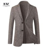 China Men's Woolen Trench Coat Winter Overcoat Polyester Cotton Blend 50 MOQ Custom Logo for sale