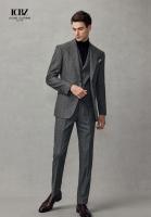 China Floral Pattern 3 Piece Men Suit Set Blazer Jacket Waistcoat Pants Regular Fit Wedding for sale