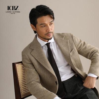 China Button Fly Woolen Suit Jacket for Winter Business Blazer 100 Wool Fabric for sale