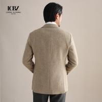 China Button Fly Woolen Suit Jacket for Winter Business Blazer 100 Wool Fabric for sale