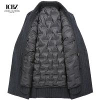 China Men's Synthetic Leather Jacket Double Breasted Short Coat M-3XL Black Brown Burgundy for sale