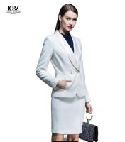 China Hand Embroidered Women Business Suit Set Single Breasted Work Formal Jacket Shirt Trousers S-XXXL for sale