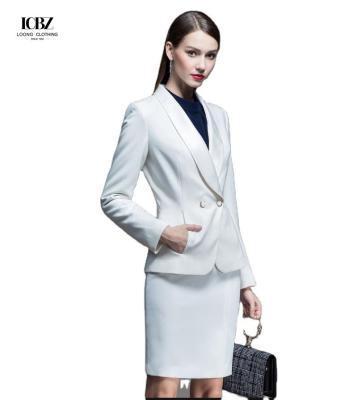 China Hand Embroidered Women Business Suit Set Single Breasted Work Formal Jacket Shirt Trousers S-XXXL for sale