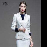 China Hand Embroidered Women Business Suit Set Single Breasted Work Formal Jacket Shirt Trousers S-XXXL for sale
