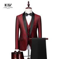 China Custom Slim Fit Peaked Lapel Blazer 3 Piece Two Piece Set for Men Wedding Formal Wear for sale
