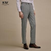 China Customizable Men's Formal Business Trousers Polyester Cotton Blend Sizes S to 10XL for sale