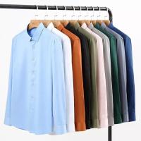 China Custom Printed Corduroy Men's Shirt Black XXL to 10XL Luxury Designer Fabric for sale