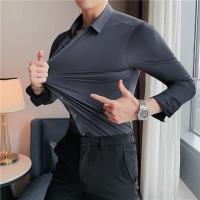 China Custom Printed Corduroy Men's Shirt Black XXL to 10XL Luxury Designer Fabric for sale