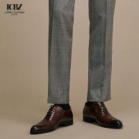 China Customizable Men's Formal Business Trousers Polyester Cotton Blend Sizes S to 10XL for sale