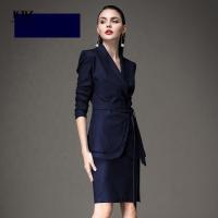 China Customized Ladies Office Slim Suit Set Long Sleeve Formal Women Uniform Size S-3XL for sale