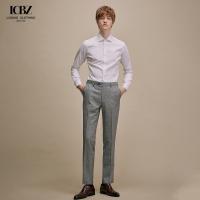 China Custom Size Wool Men's Suit Trousers Classic Slim Fit Business Casual Pants S-10XL for sale