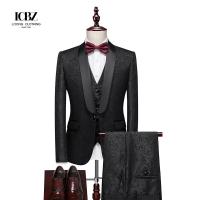 China Banquet Host Performance Suit Woolen Cloth Fabric Men's Evening Dress 180cm Size Custom for sale
