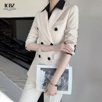 China Nonwoven Women's Office White Dress Suit 2023 Top and Pants with Single Button Blazer for sale