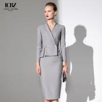 China Customizable Slim Fit Women Suit Set Polyester Cotton Office Dress Sizes S-10XL for sale